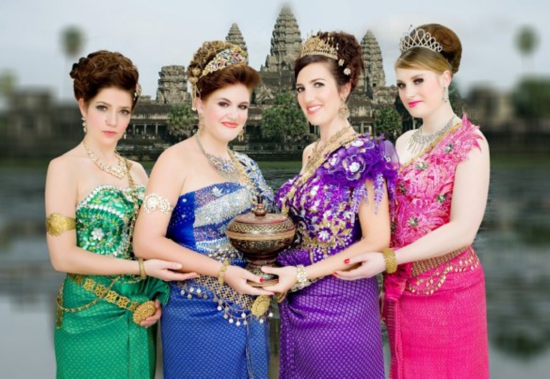 Cambodian Clothes: Cambodian traditional cloth weared by foreigners in ...