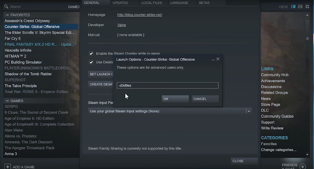 CS GO Increase FPS: Activate New Command D3D9EX