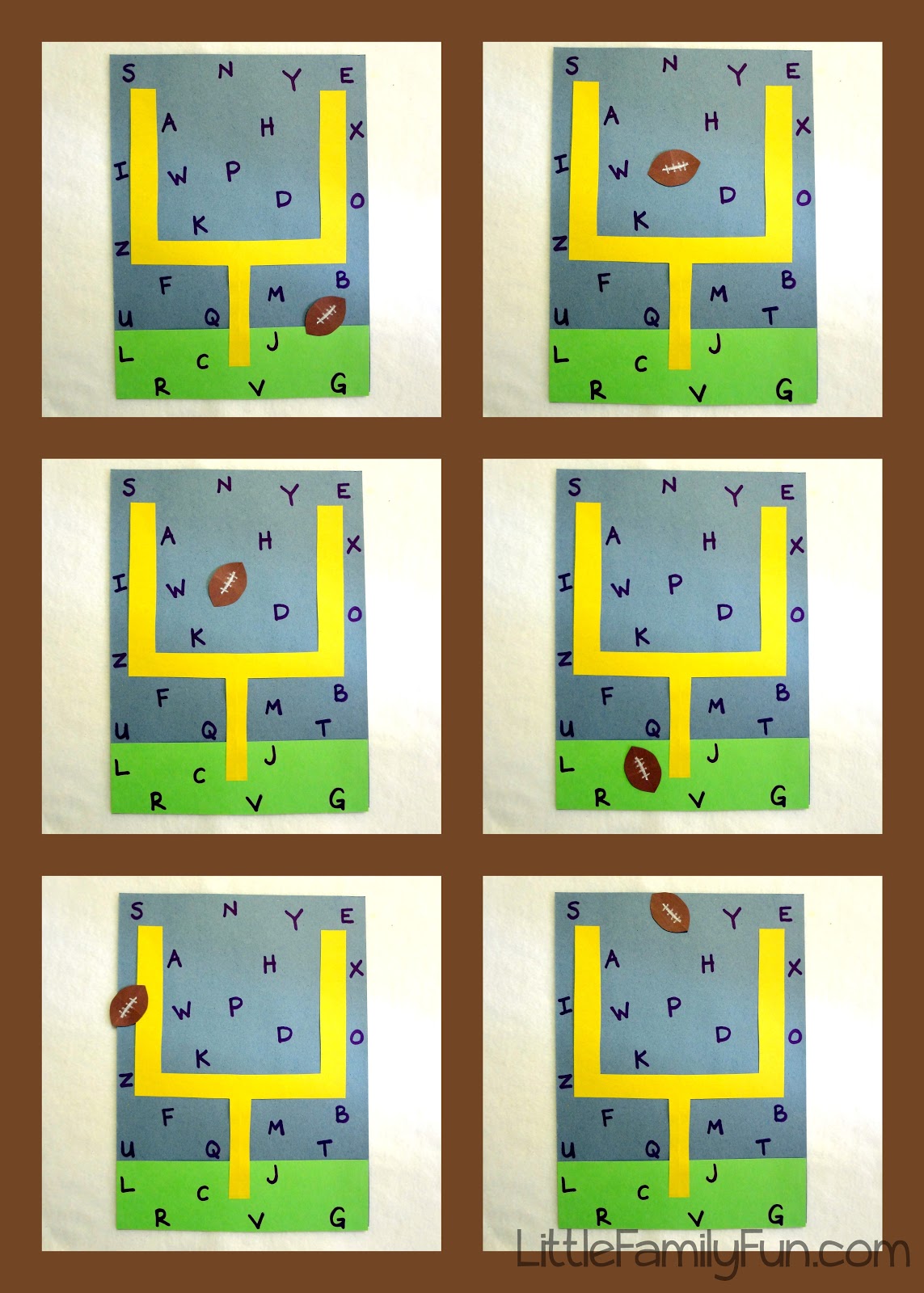 Little Family Fun: Football Letter Game