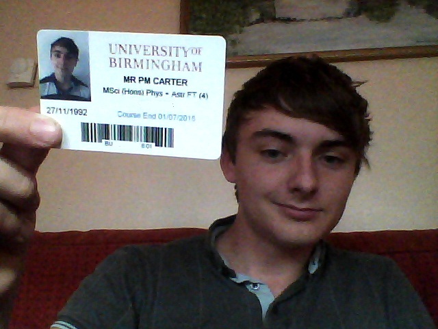 Paul Carter: A official student at the University of Birmingham