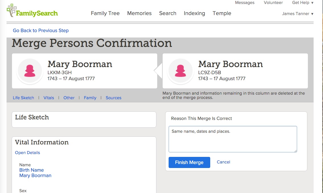 Rejoice, and be exceeding glad...: Merge obvious duplicates in the ...