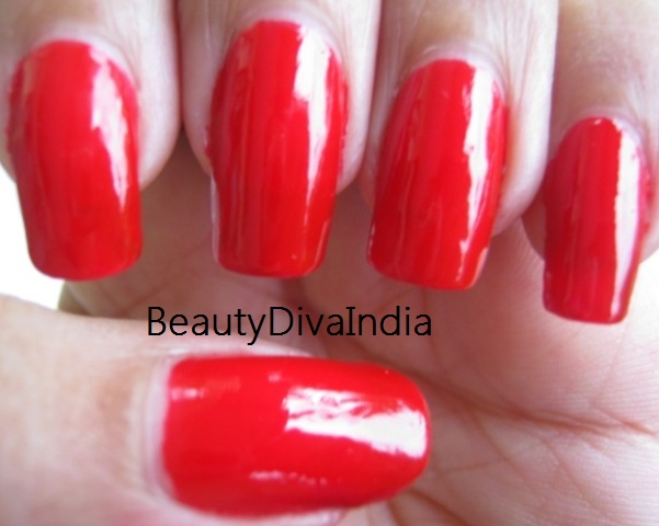 31 DAY AUGUST NAIL ART CHALLENGE- DAY 1- RED NAIL ART | BEAUTYDIVA INDIA