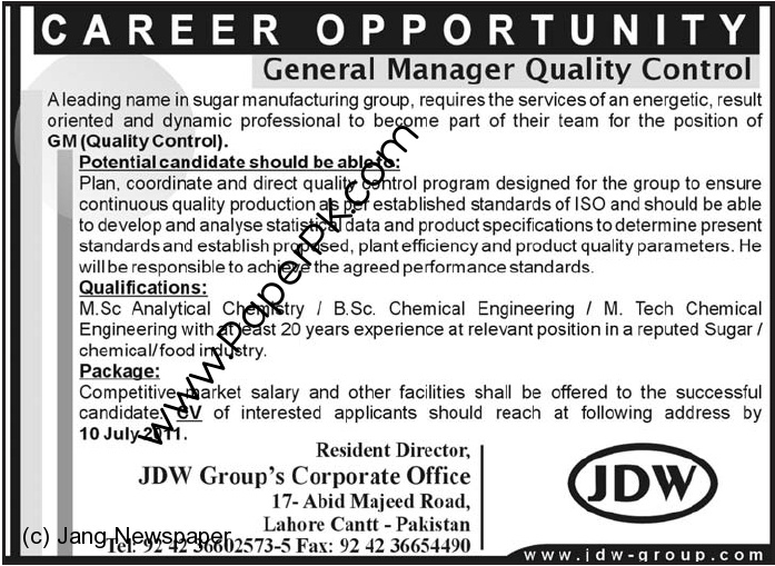 Jobs in Pakistan: 06/27/11