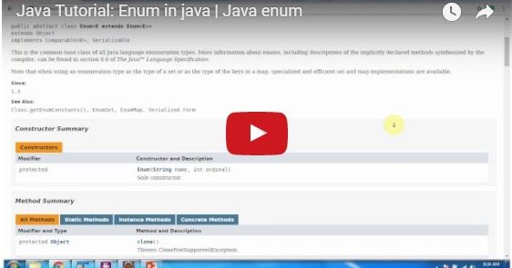 Java Ee Java Tutorial Enum In Java Java Enum
