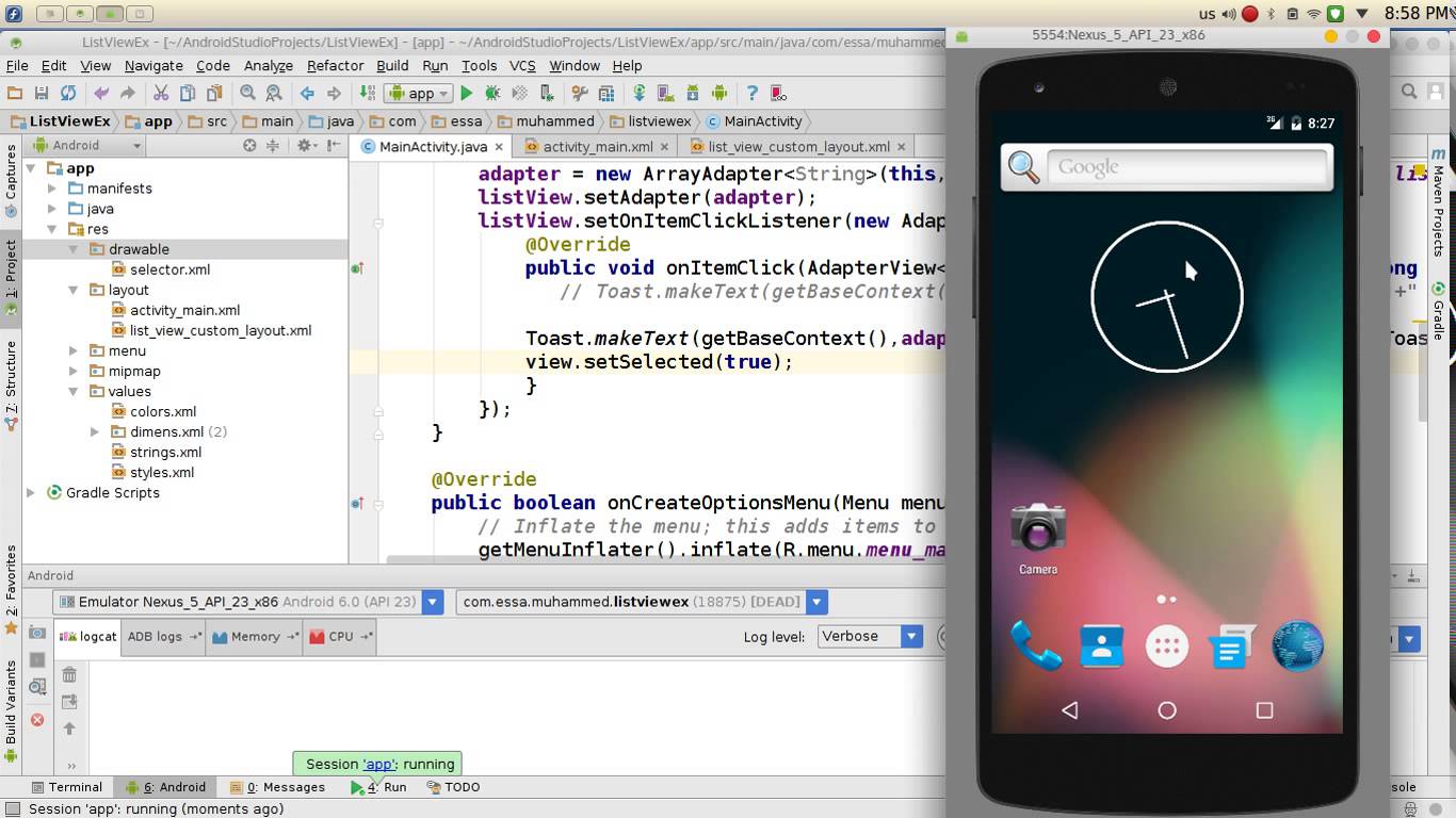 73 Android Studio ListView | كورسات بالعربي