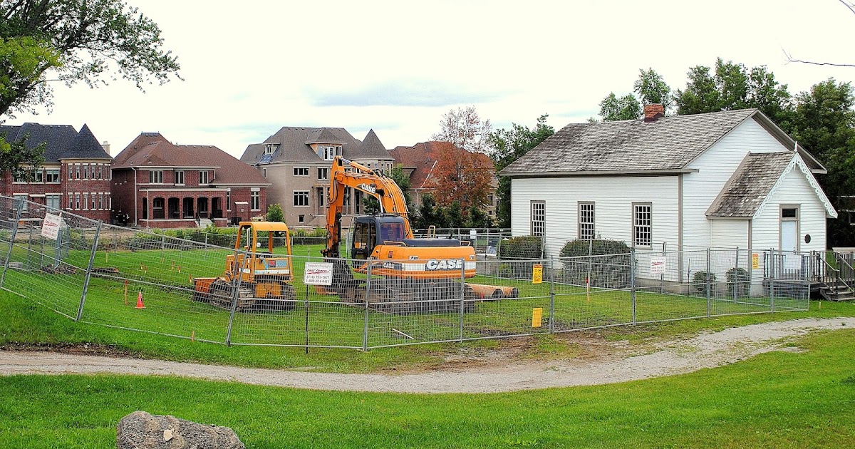 Camera on King & Aurora : New Laskay Hall and bandshell sites underway