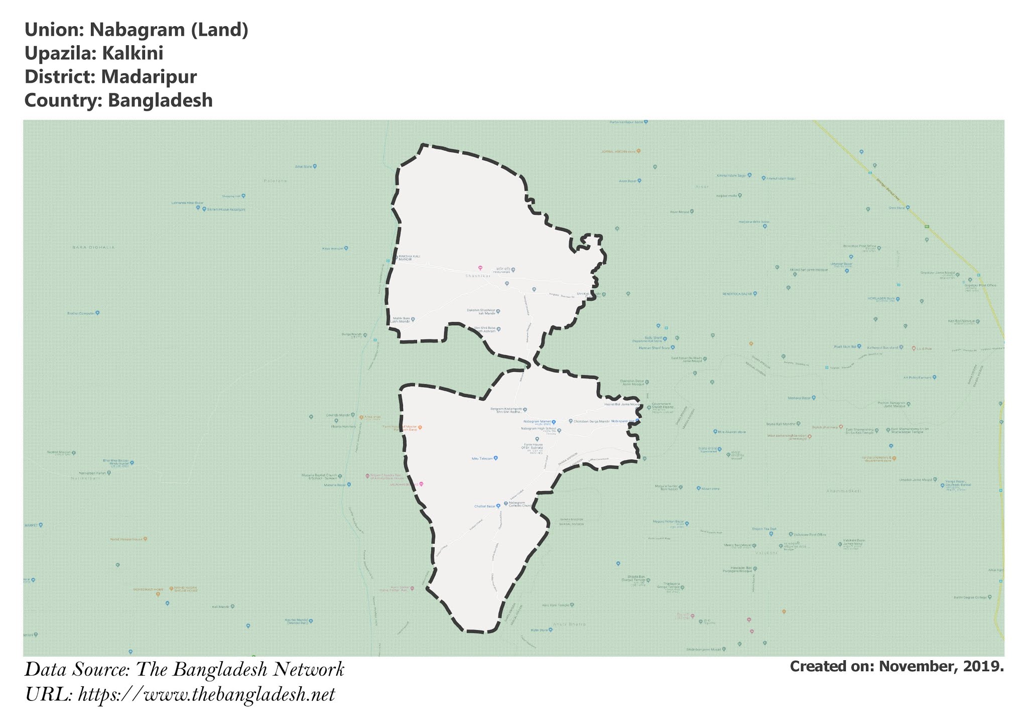 Nabagram Union, Madaripur