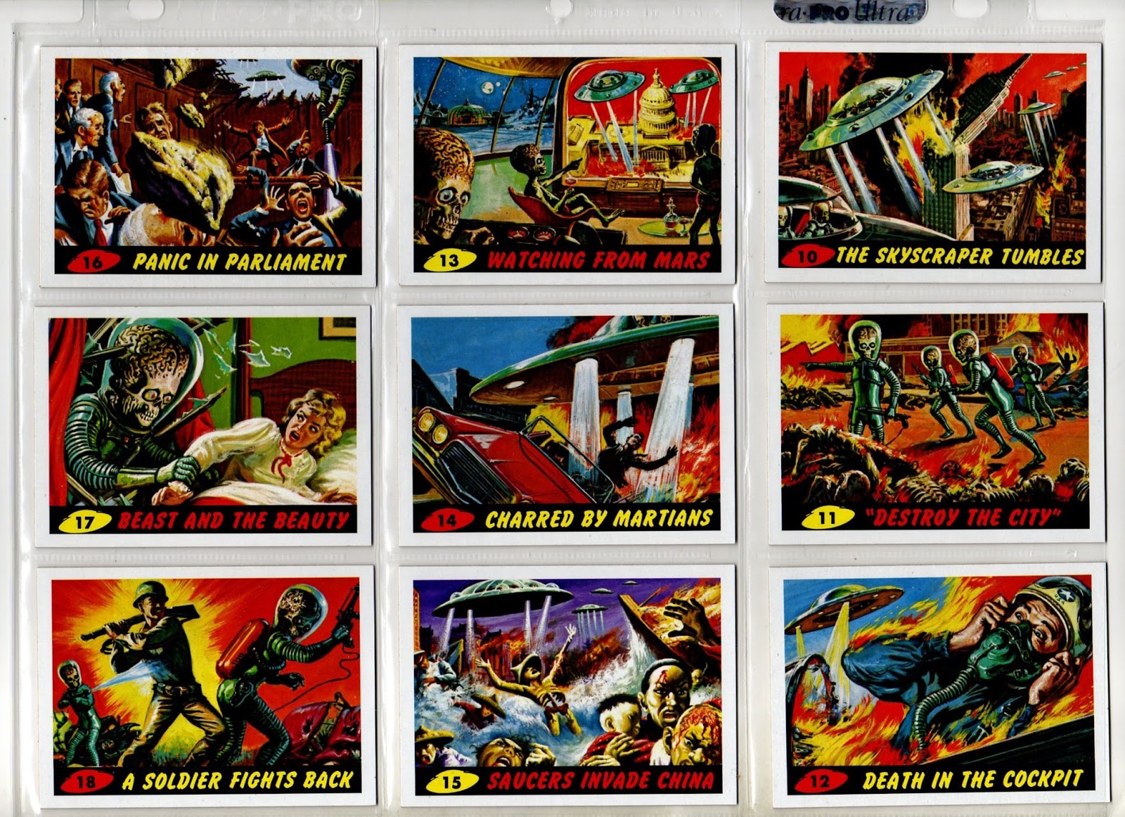 Cardboard Junkie: Joy of a Completed Set - Mars Attacks Heritage