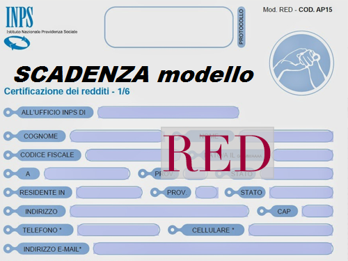 Scadenza invio RED 2020