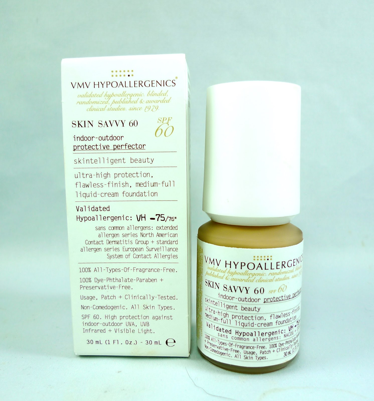 VMV Hypoallergenics Skin Savvy 60 Foundation in W4