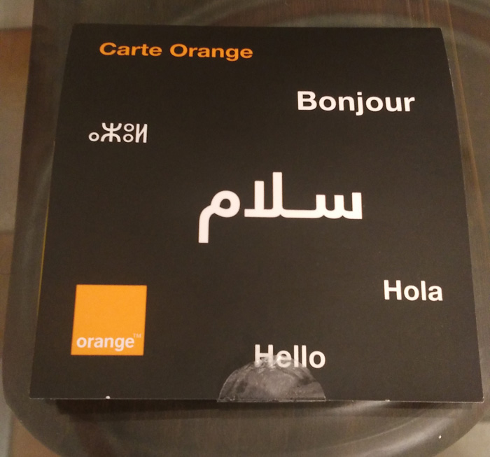 أول ظهور ل Carte SIM Orange Maroc - Ma-Gov
