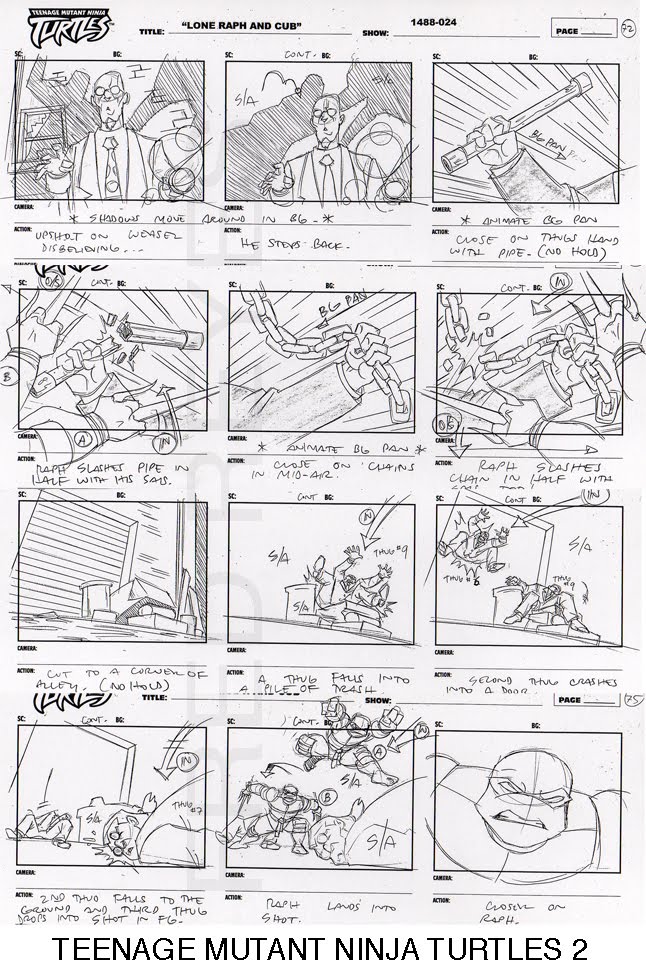 Fred Reyes Storyboard Portfolio: TEENAGE MUTANT NINJA TURTLES