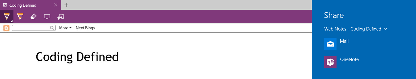 Create Web Note in Microsoft Edge Browser in Windows 10 - Coding Defined