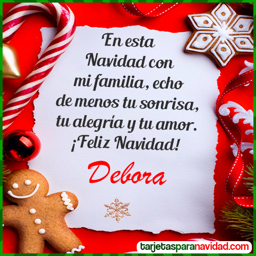 Feliz Navidad Debora
