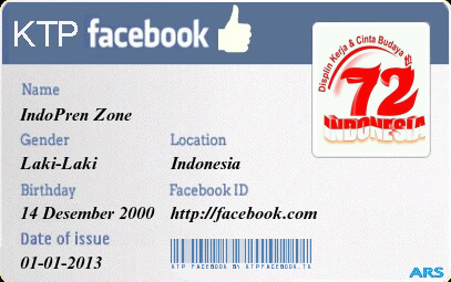 Tutorial Membuat Fake Ktp Facebook - IndoPren Zone