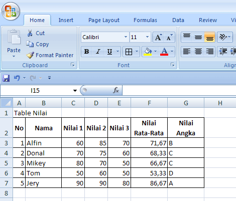 Ragam Informasi: Fungsi IF Bertingkat Pada Excel