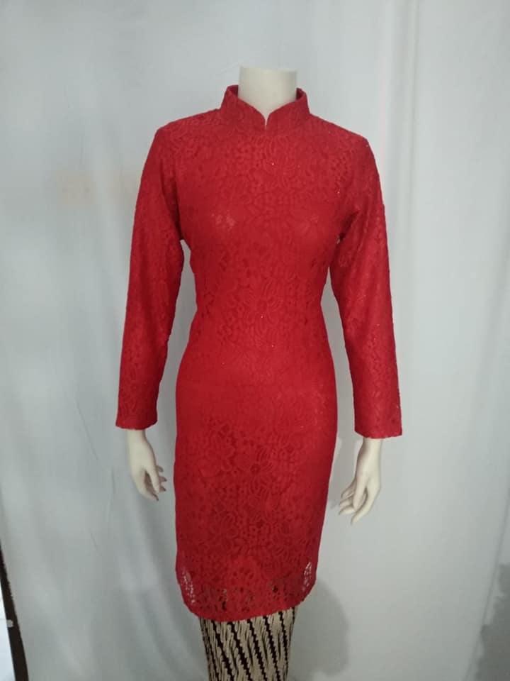 Jual Kebaya Brokat Modern Panjang Terbaru - Batik Bagoes Solo