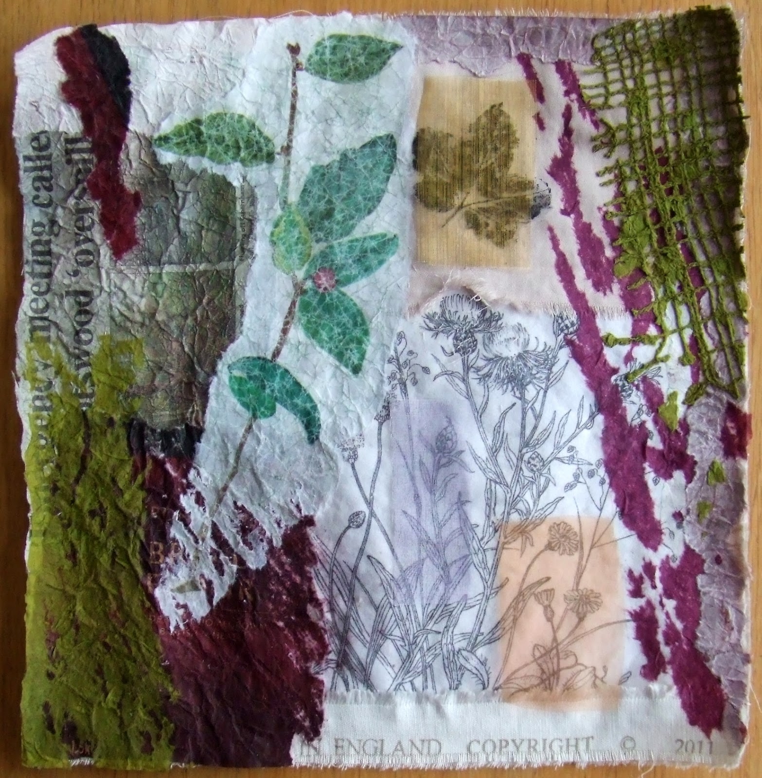 Mid-Life Craftis: Momigami collage completed