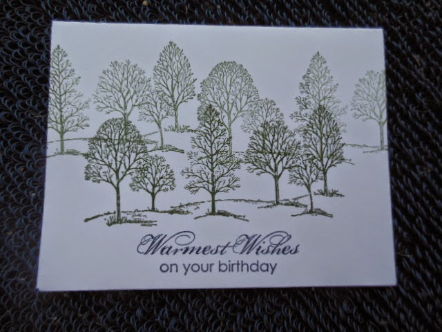 Fran's Craft Place: Very Simple Lovely as a Tree card