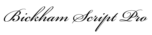 KaraKreative: Typeface Review: "Bickham Script Pro"