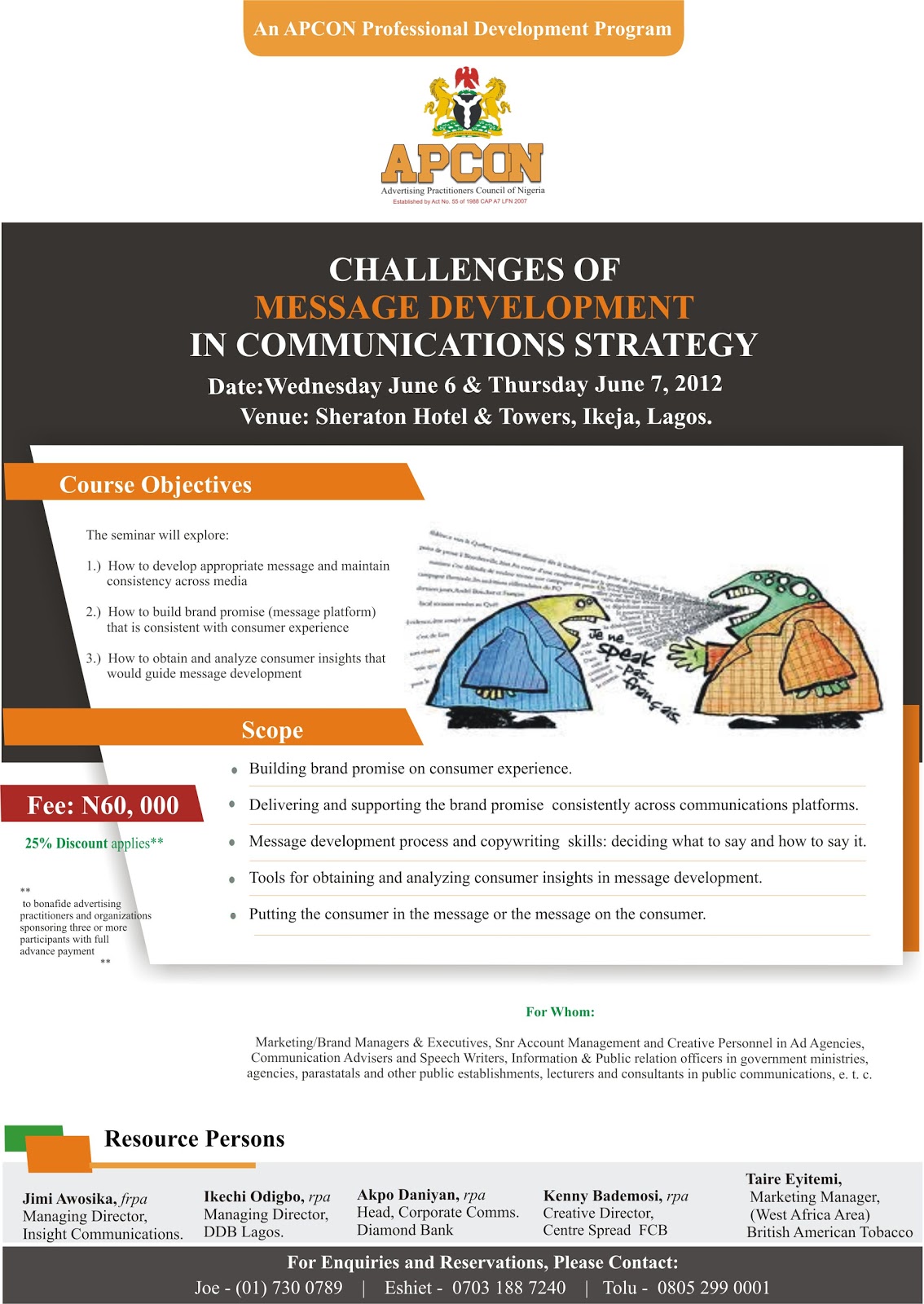 APCON - Advertising Practitioners Council of Nigeria: June 2012