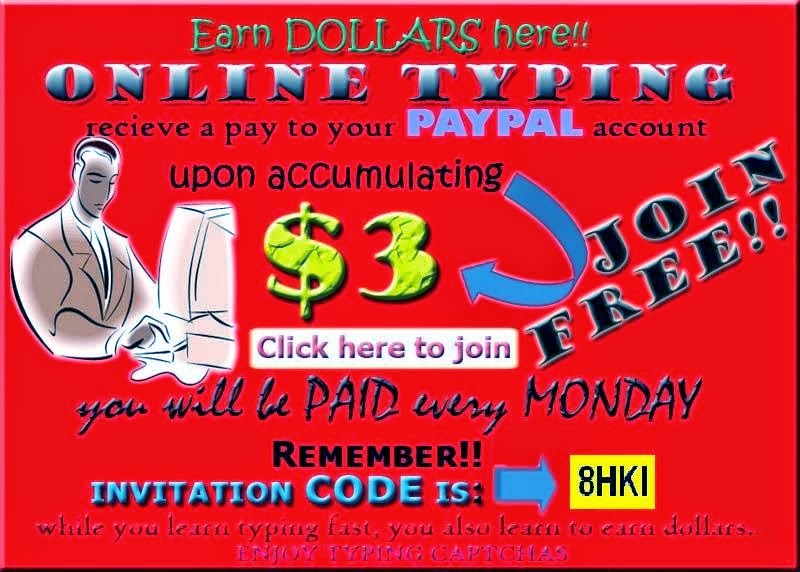 ONLINE - TYPING: GET PAID IN ONLINE TYPING
