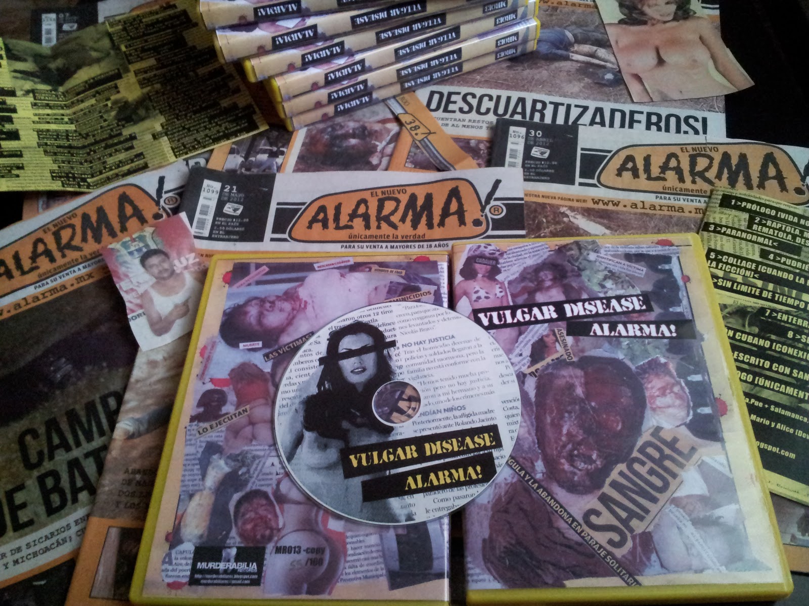 Murderabilia Records: MR013 – VULGAR DISEASE - “Alarma!” CDR