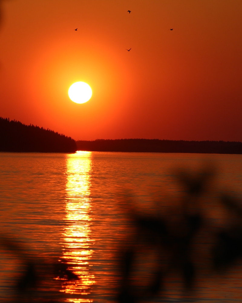 Maanantain auringonlasku oli todella UPEA :)