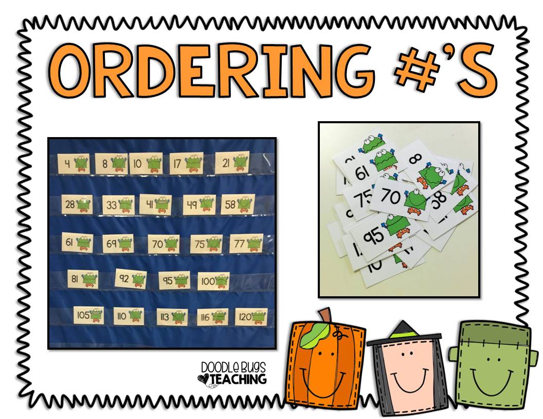 Doodle Bugs Teaching {first grade rocks!}: Halloween Pocket Chart Math ...