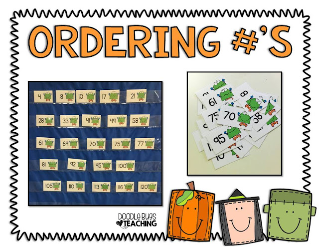 Doodle Bugs Teaching {first grade rocks!}: Halloween Pocket Chart Math ...