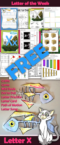 Glimmercat Education: Letter of the Week for X