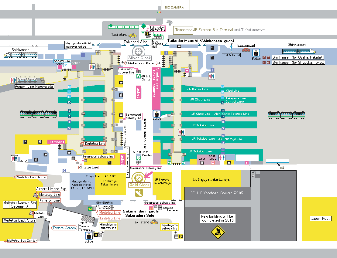 今日は : NAGOYA STATION MAP
