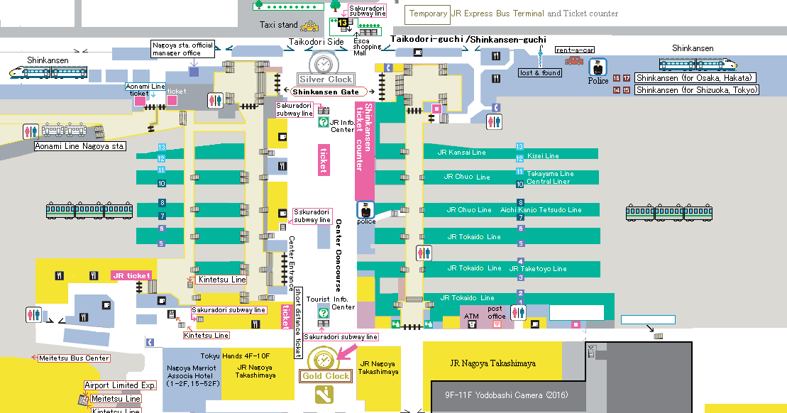 今日は : NAGOYA STATION MAP