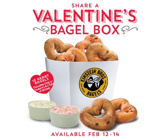 News: Einstein Bros. - Heart-Shaped Bagels and Cookies for Valentine's Day