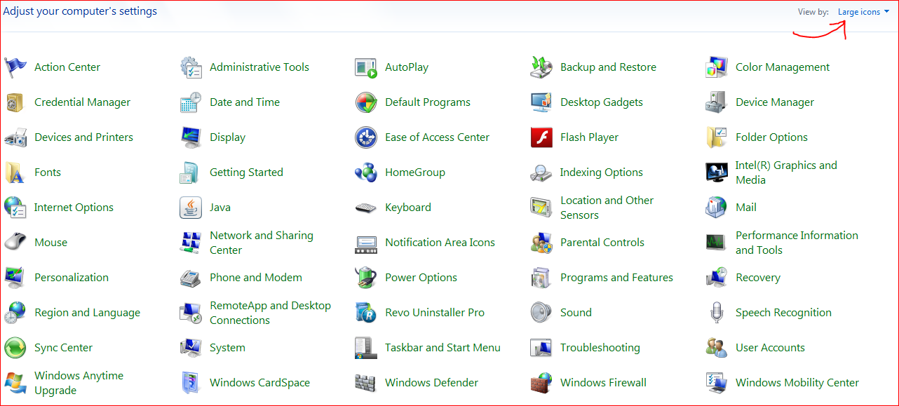 Cara menampilkan control panel di Windows 7 - Head Line Tutorials and ...