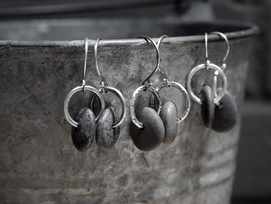 Lake Erie Beach Stone Earrings | SToNZ