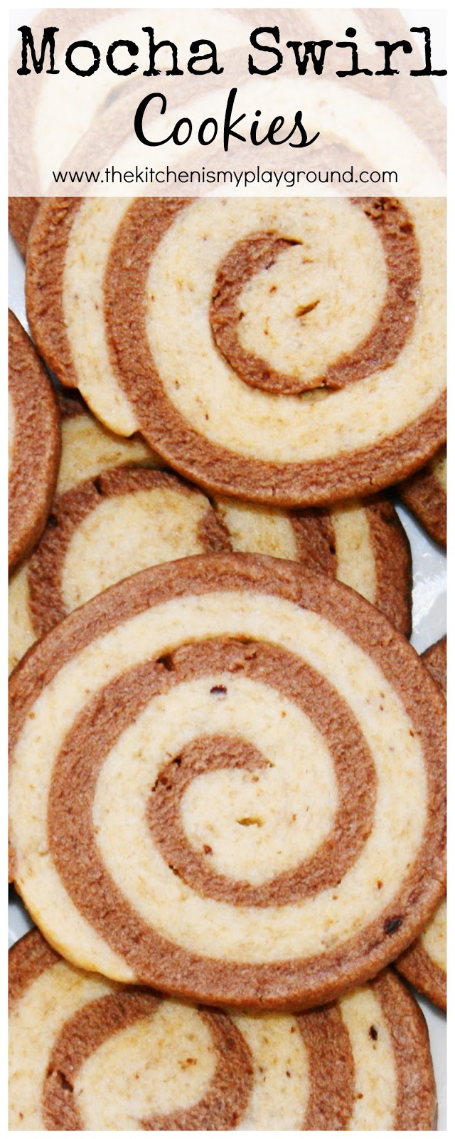 Mocha Swirl Cookies | The Kitchen is My Playground