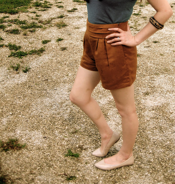 The Blue Curtain: Camel shorts