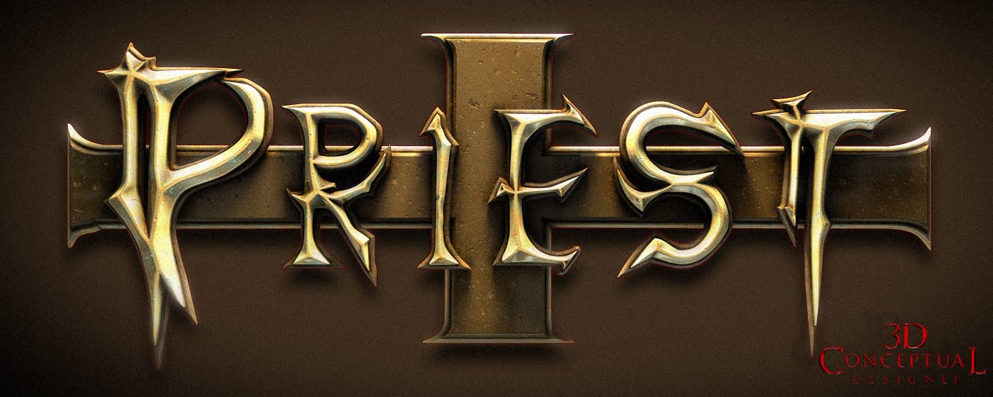 3DconceptualdesignerBlog: Project Review: Priest- 3D Logo Exploration 2009