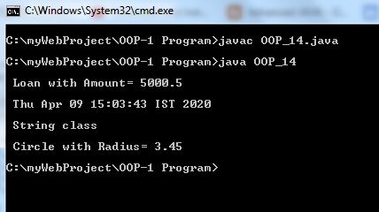 OOP Using Java - GTU Programs: 2020