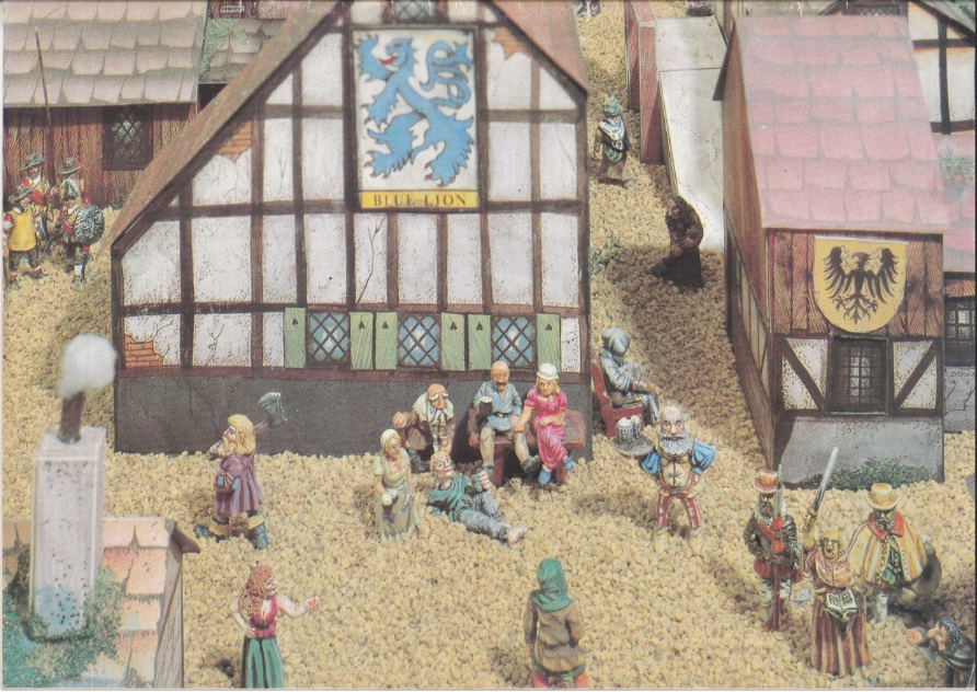 Where the sea pours out: A scene from Miniature Wargames magazine in 1986