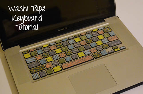 Crocus Lane: Washi Tape Keyboard Tutorial
