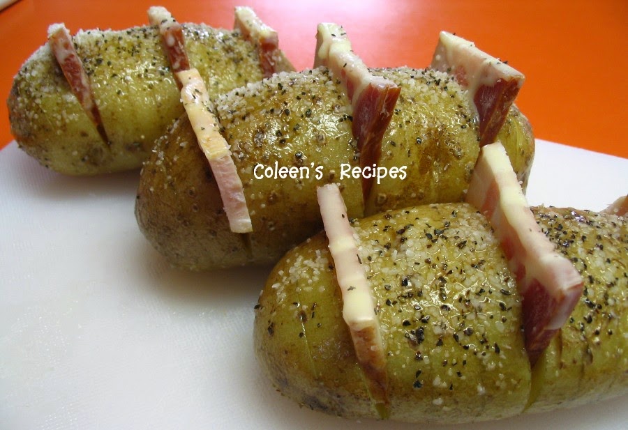 Coleen's Recipes: BACON HASSELBACK POTATOES