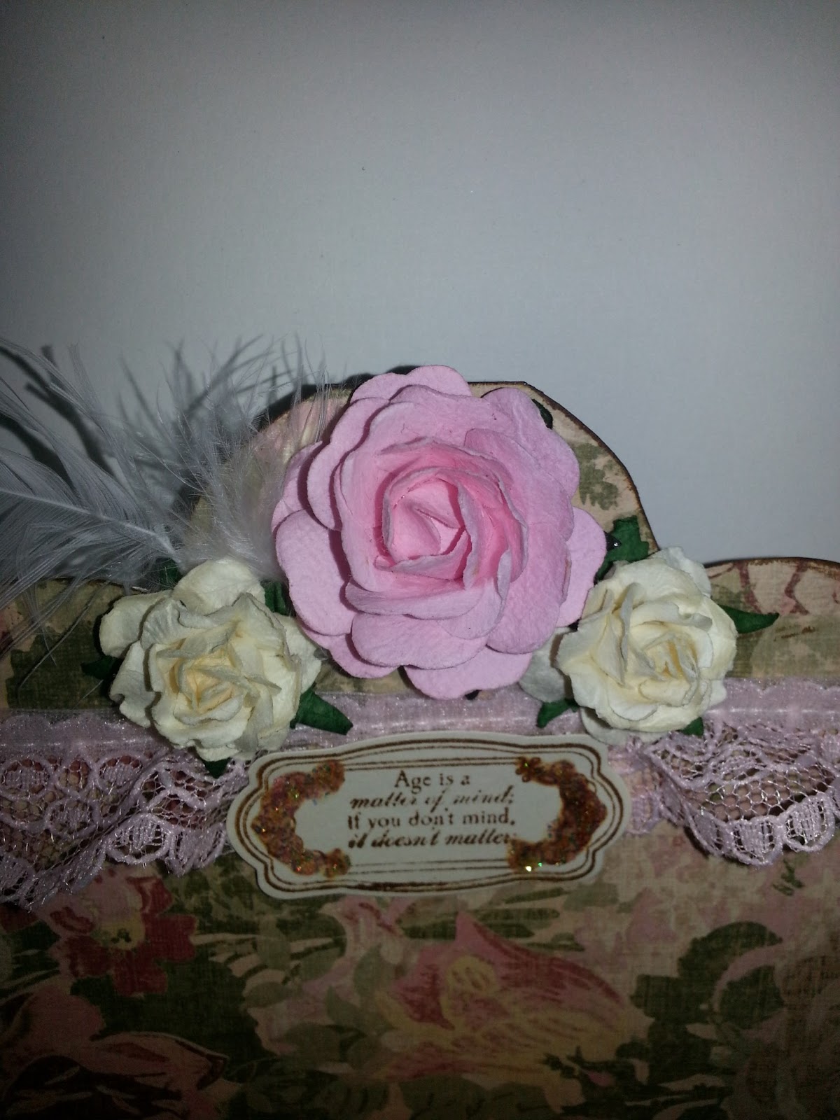 Tamminnie's: Victorian box gift for my sister out of paper