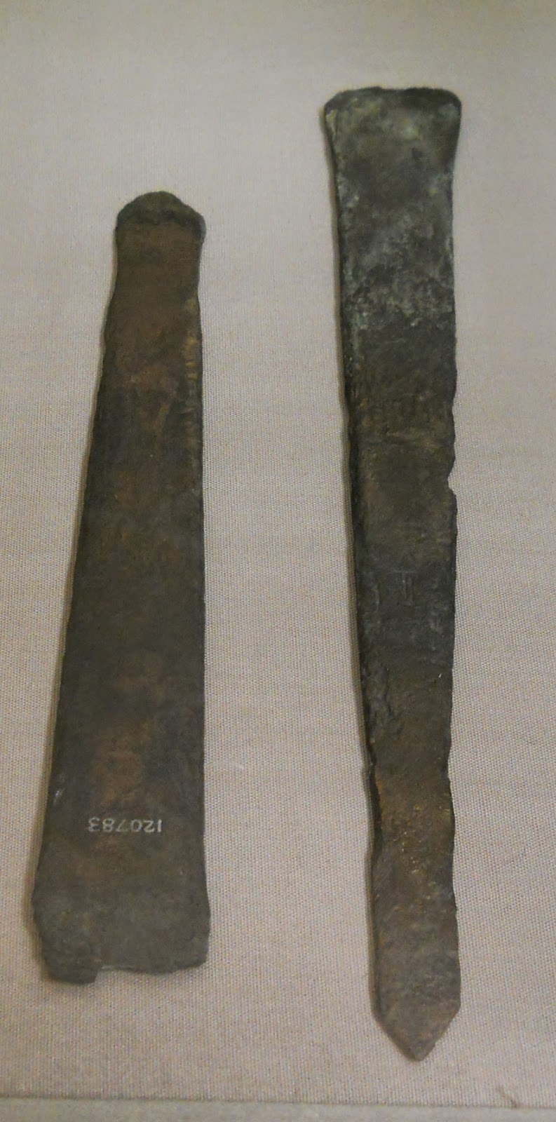 Woodcarving and woodworking tools seen at the British Museum; from ...