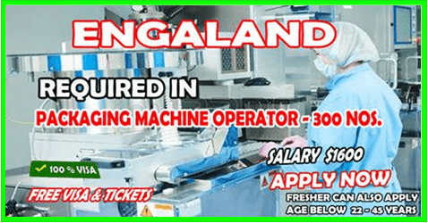 Packaging Machine Operator Vacancy in England | Apply Now