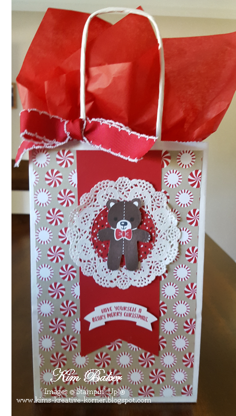 Kim's Kreative Korner: Teddy Bear Gift Bag