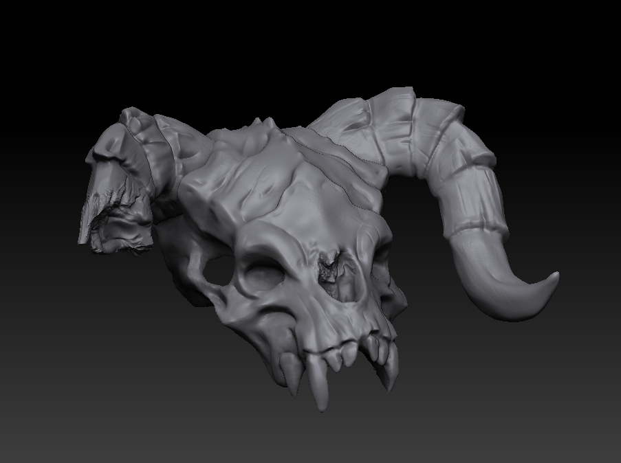 Rachel J Arts | Blog: Deathclaw HD Skull