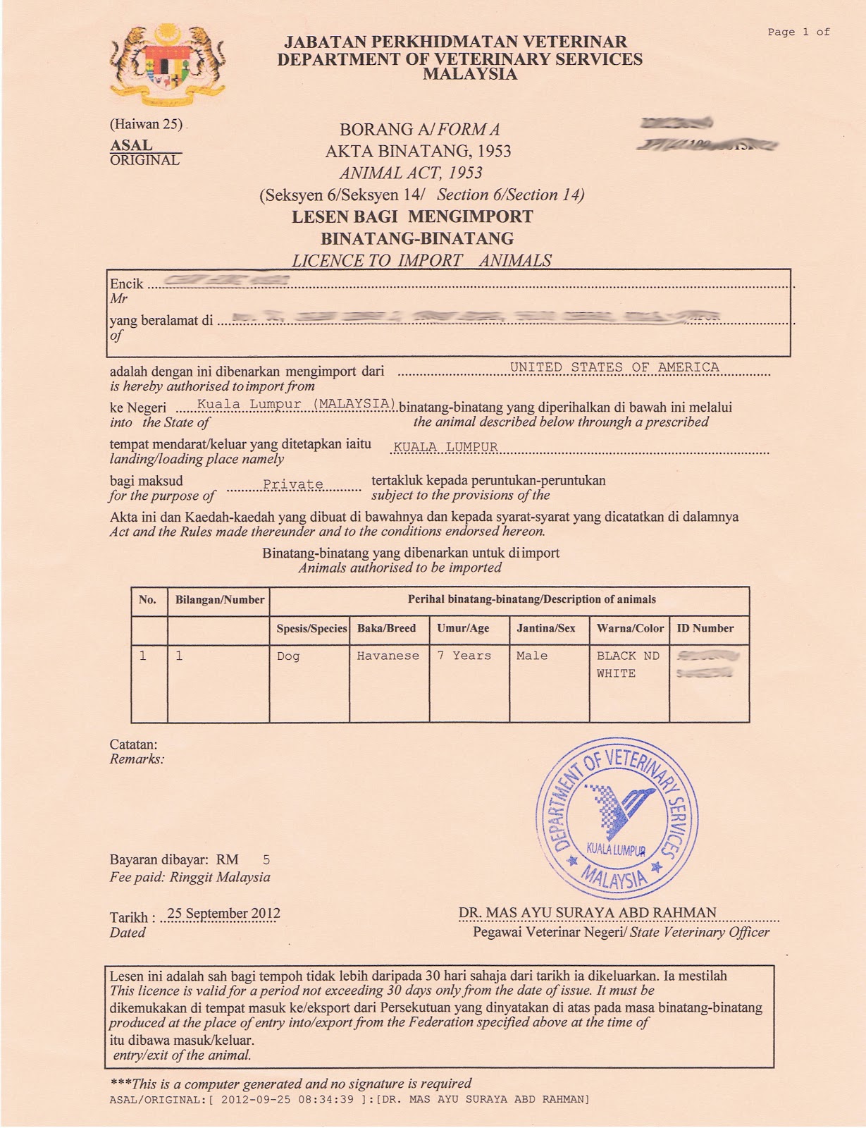 Import Dogs To Malaysia: Import Dogs To Malaysia
