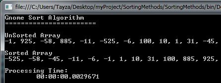 C# - Gnome Sort | WLC_Programming Knowledge